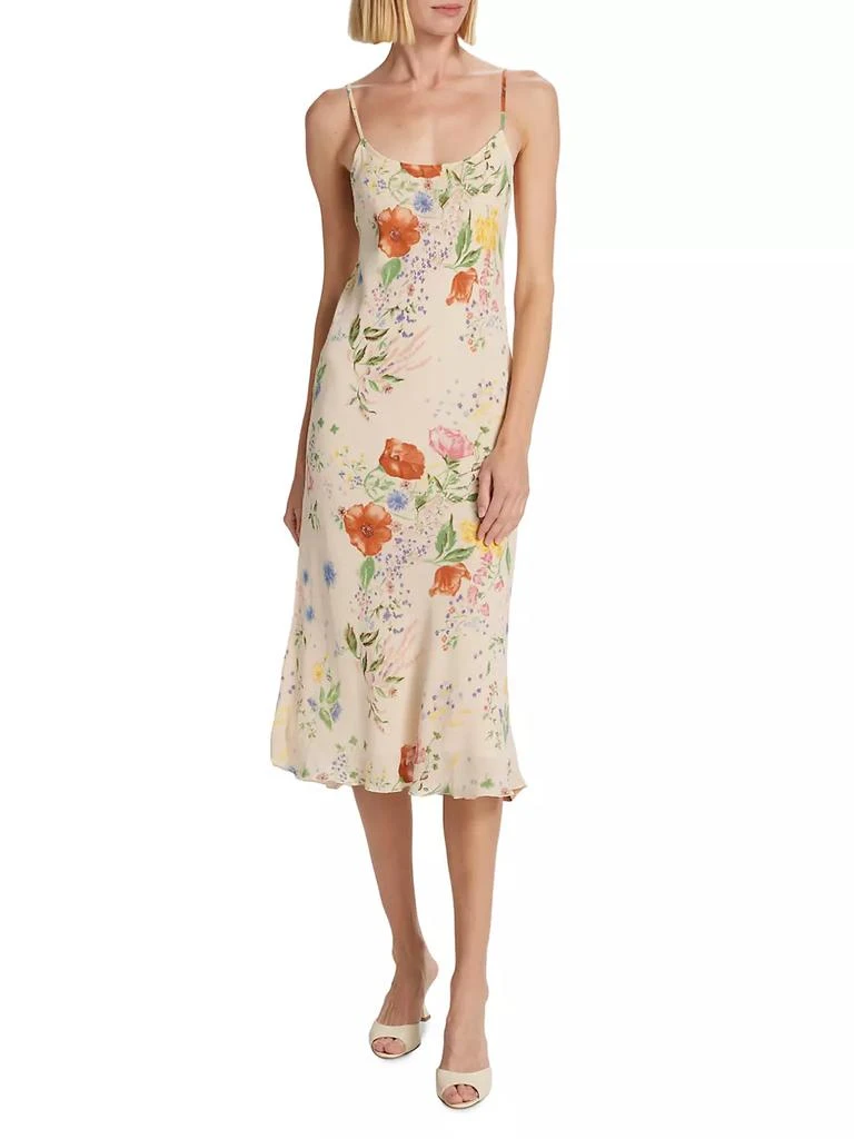 Reformation Emerick Floral Slip Midi-Dress Dresses & Skirts | BeyondStyle