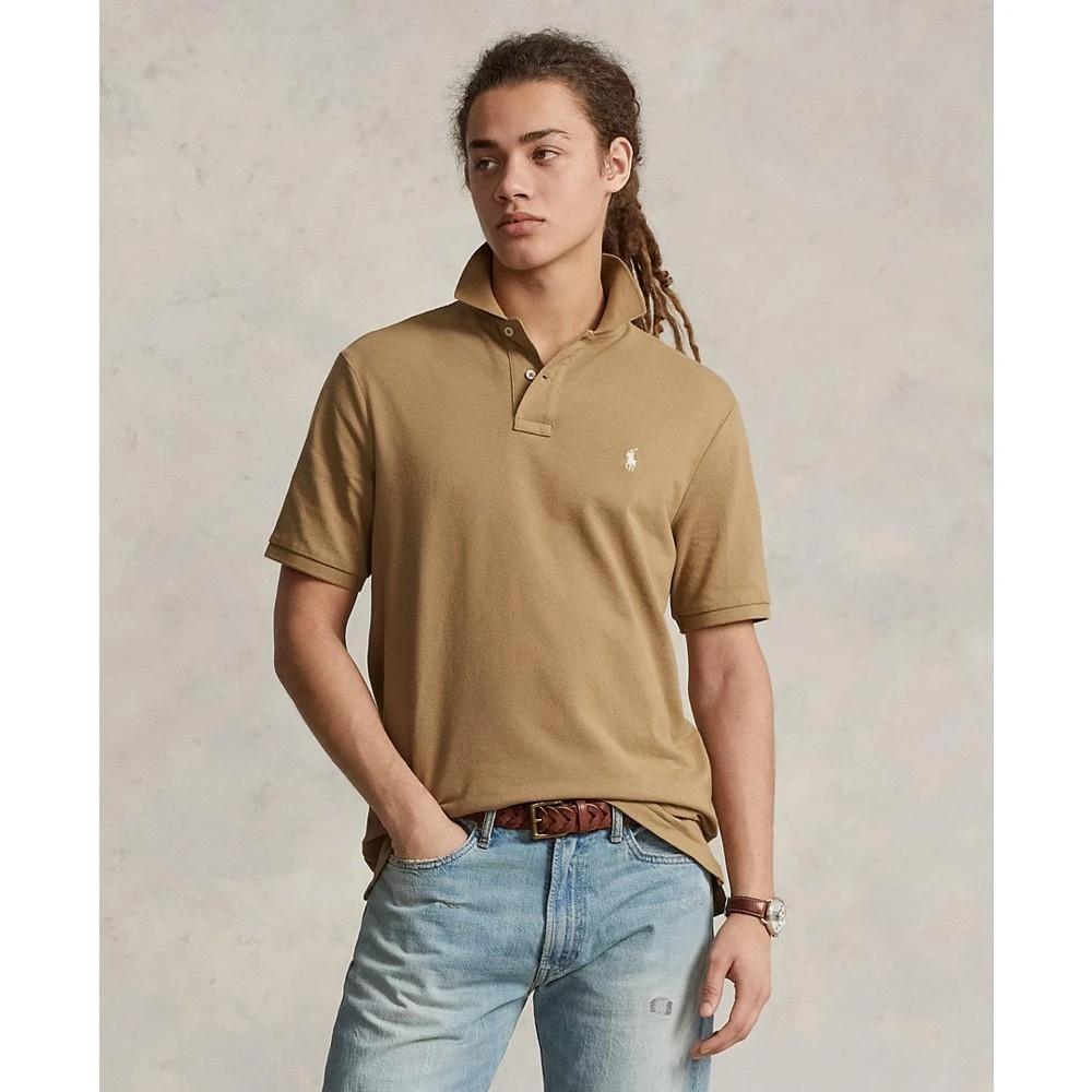 Polo Ralph Lauren Men's Cotton Custom Slim Fit Mesh Polo Shirt Polo Shirts | BeyondStyle