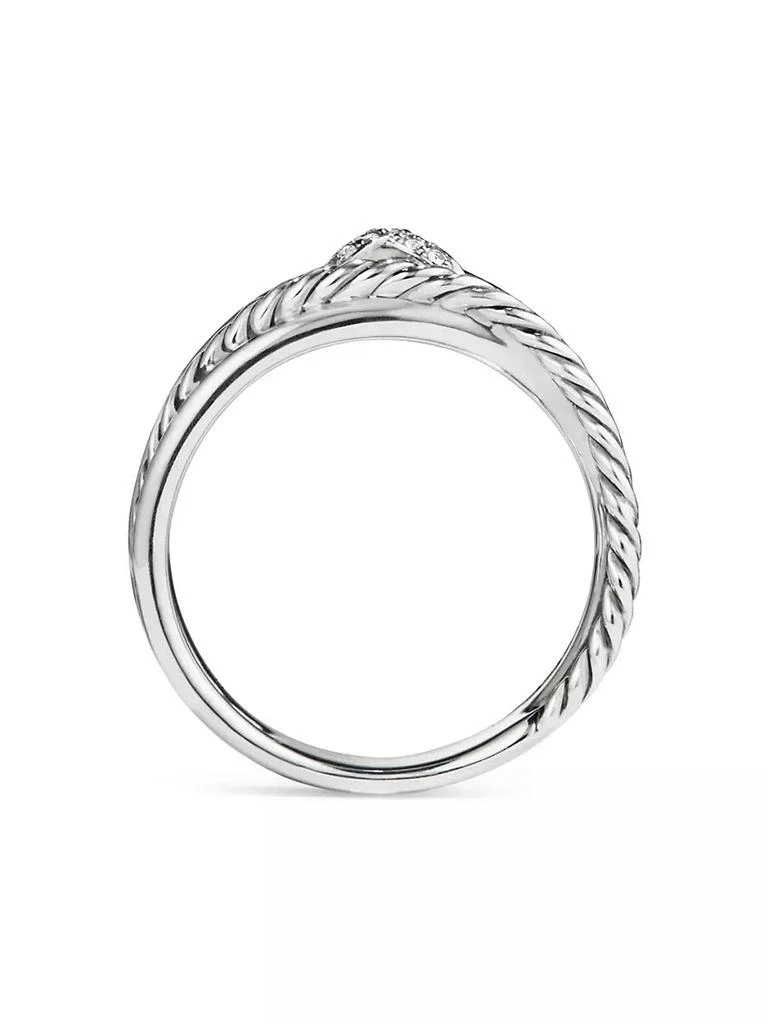 David Yurman X Crossover Band Ring in Sterling Silver Jewelry | BeyondStyle