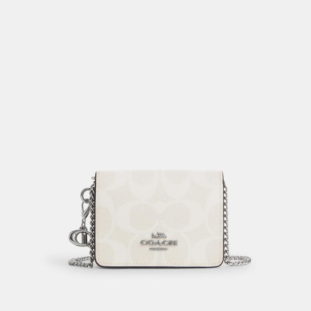 Coach Outlet Coach Outlet Boxed Mini Wallet On A Chain In Signature ...