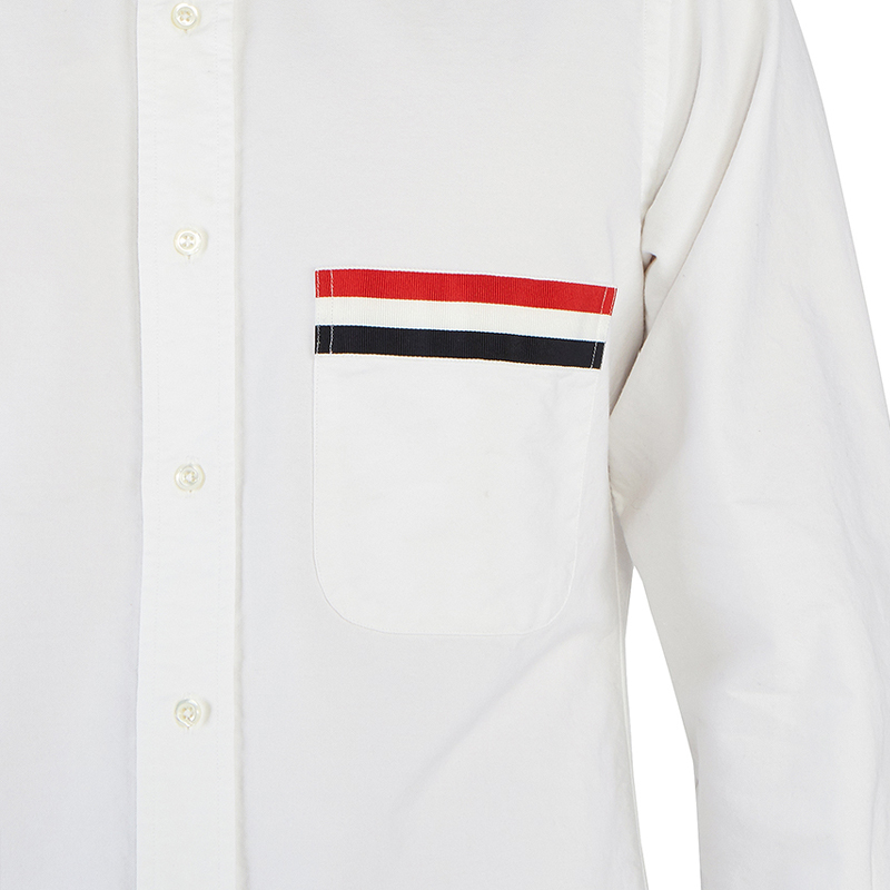 [Thom Browne]汤姆布朗Thom Browne|白色男士四道杠装饰衬衫 MWL288A-00139-100 价格¥3025 | 别样海外购