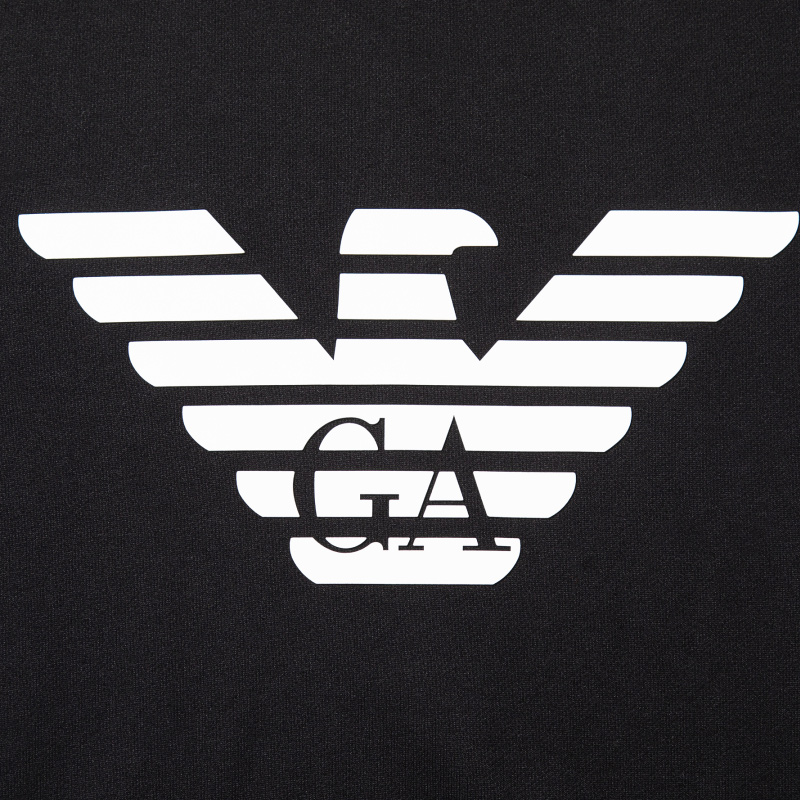 阿玛尼Emporio Armani|男士黑色Eagle 棉质卫衣 8N1MR6-1JRIZ-F008 价格¥1034 | 别样海外购