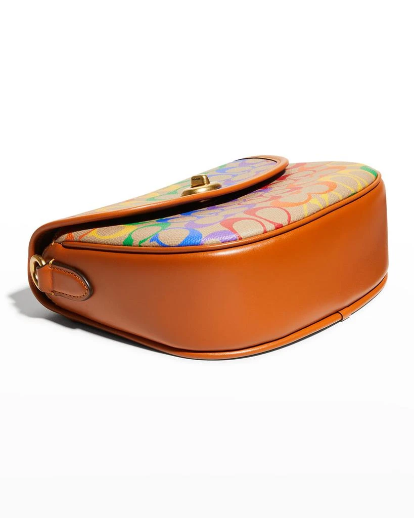 [Coach]Willow Pride Monogram Canvas Saddle Crossbody Bag 价格¥2252 | 别样海外购
