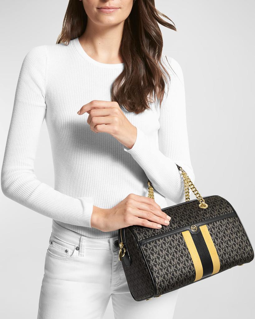 [Michael Kors]Blaire Medium Monogram Satchel Bag 人造革, 布 价格¥2309 | 别样海外购