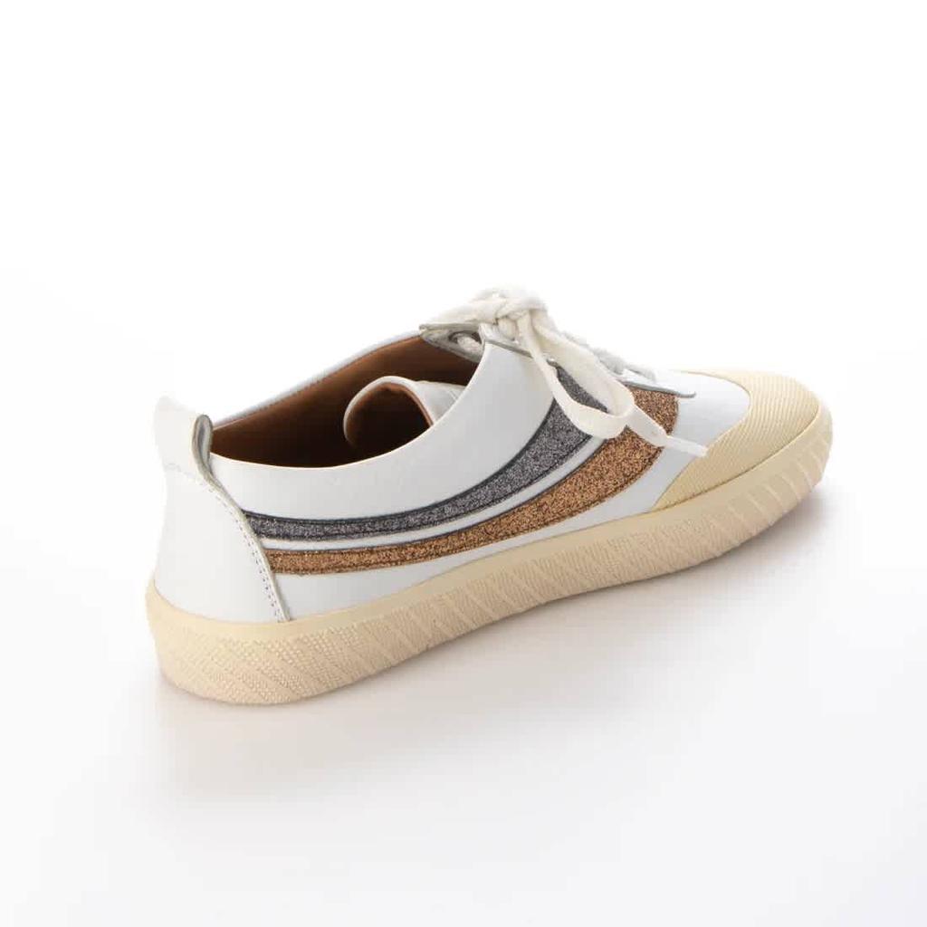 [Bally]Shennon Ladies White Round Toe Sneakers 橡胶+真皮 鞋面 价格¥1370 | 别样海外购