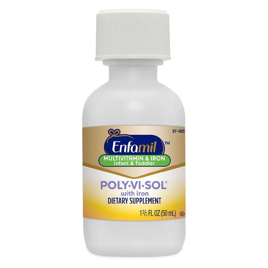 美赞臣Enfamil|Poly-Vi-Sol 婴儿含铁复合维生素滴剂 50ml|with Iron Multivitamin ...