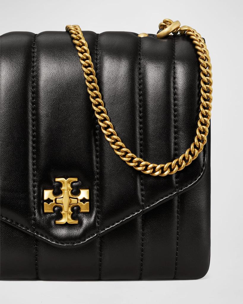 [Tory Burch]Kira Quilted Lambskin Square Crossbody Bag 尼龙+聚氨酯 衬里, 皮革, 小 ...