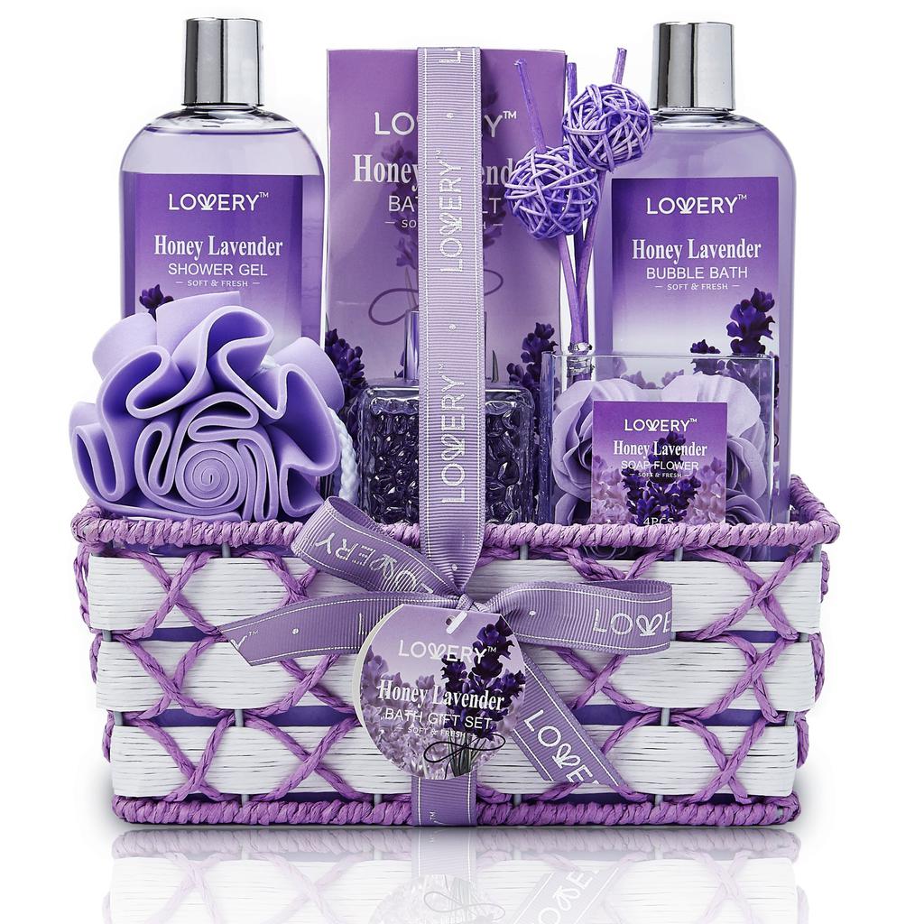 [Lovery]Lovery男士护理|Honey Lavender Home Spa Basket 13-Piece Set 价格¥289 ...