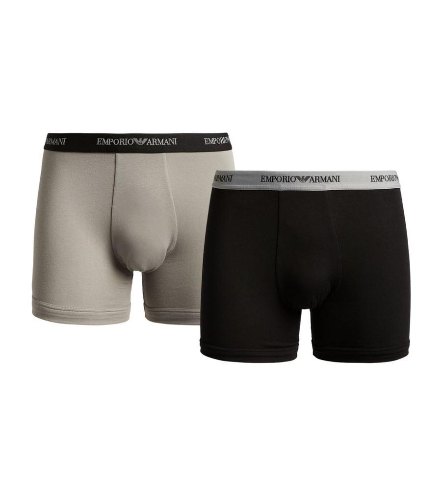 [Emporio Armani]Stretch-Cotton Boxer Briefs (Pack of 2) 棉价格¥271 | 别样海外购