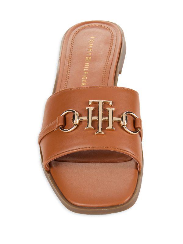 Tommy Hilfiger Pipper Logo Bit Flat Sandals Shoes BeyondStyle