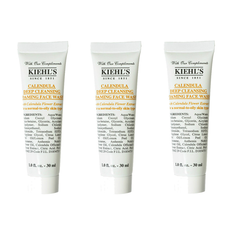 [Kiehl's]【3件包邮装】KIEHLS 科颜氏 中小样金盏花泡沫洁面啫喱30ml*3 价格¥109 | 别样海外购