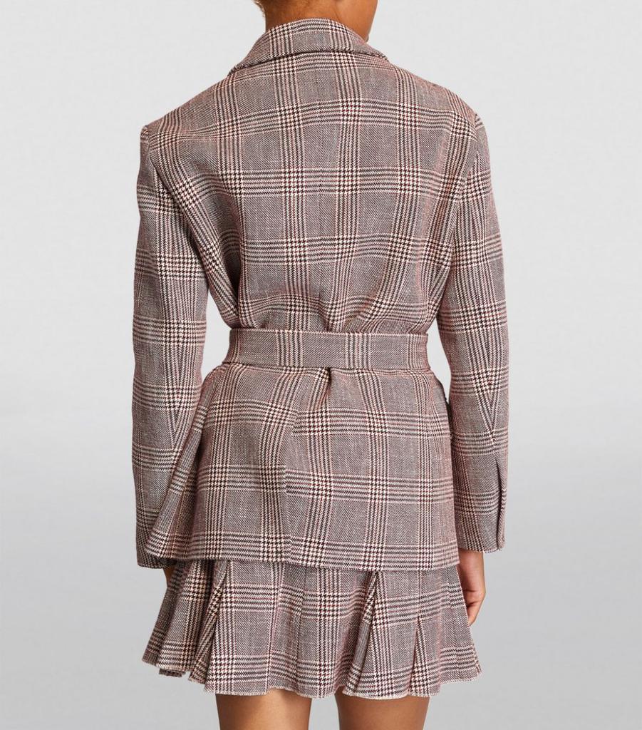[Maje]Belted Check Blazer 价格¥3494 | 别样海外购